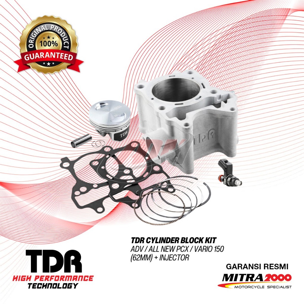 Jual TDR Cylinder Block / Bore Up Kit for ADV / All New PCX / Vario 150 ...