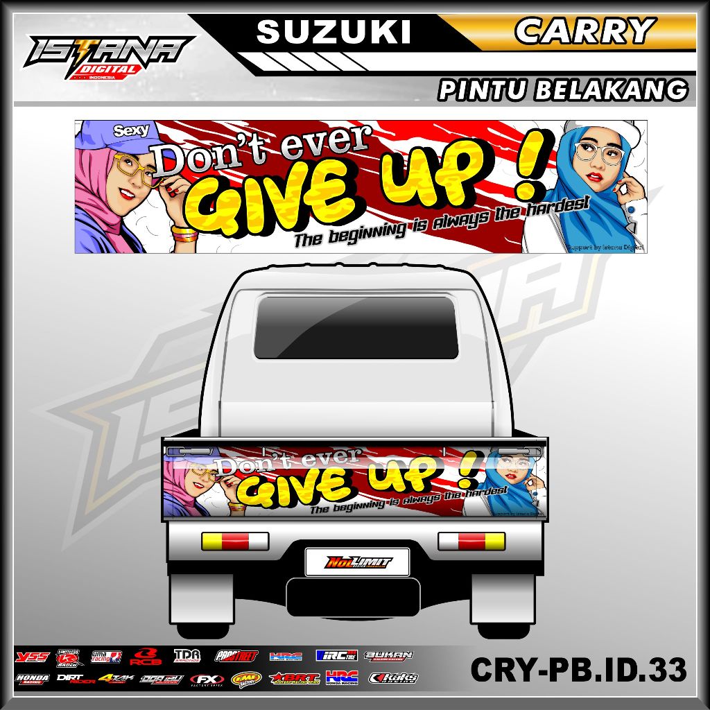 Jual Stiker Pintu Belakang Pick Up CARRY - Sticker Variasi Pintu ...