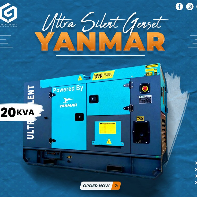 Jual Genset Silent | 20 KVA | Genset Diesel Yanmar Ultra Silent | Shopee Indonesia