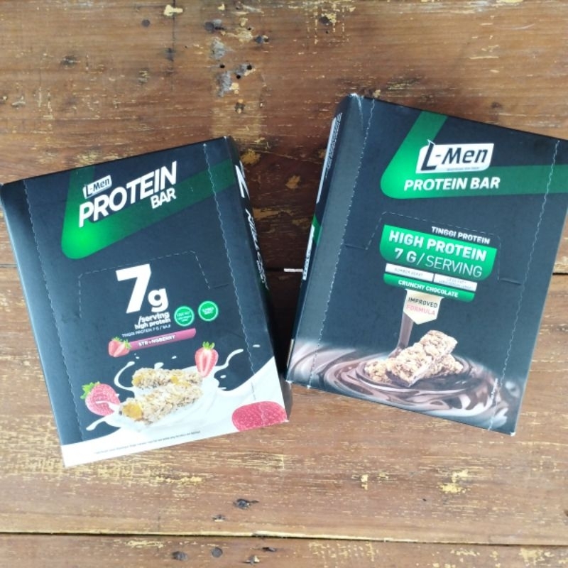 Jual Lmen Protein Bar crunchy Chocolate Strongberry Strawberry 7gr ...