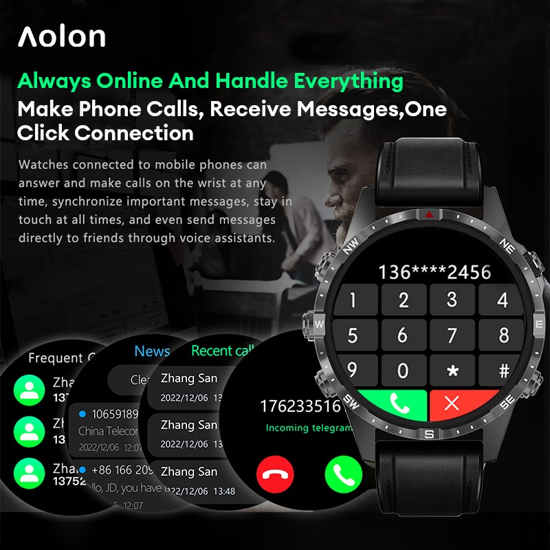 Jual Aolon GT5 Pro Smart Watch Jam Running Pria Pace Compass 1.6 inch ...