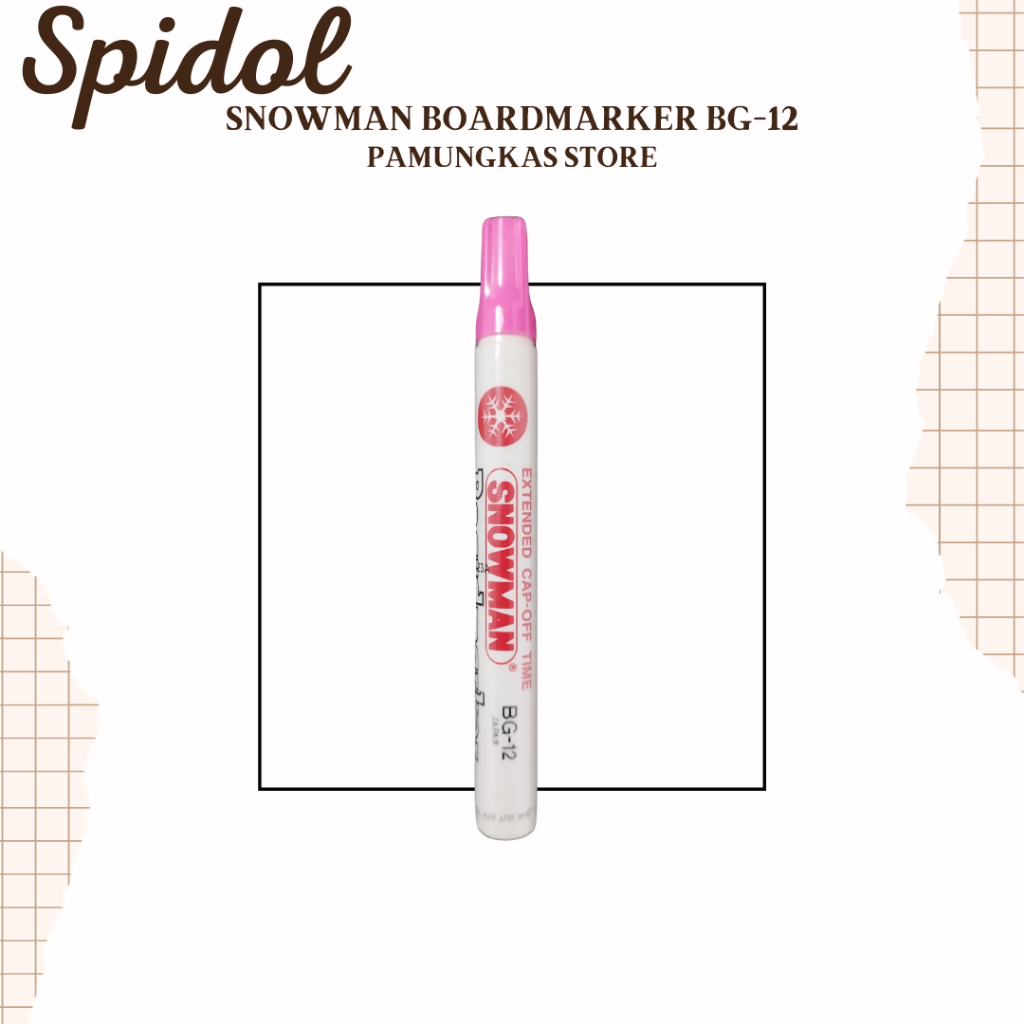 Jual Spidol Snowman Whiteboard BG-12 - Non Permanen (Ready Stock ...