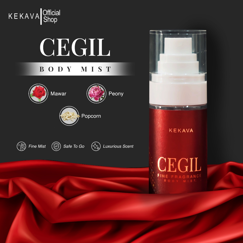 Jual Kekava Body Fragrance CEGIL - Aroma Rose & Popcorn | Shopee Indonesia
