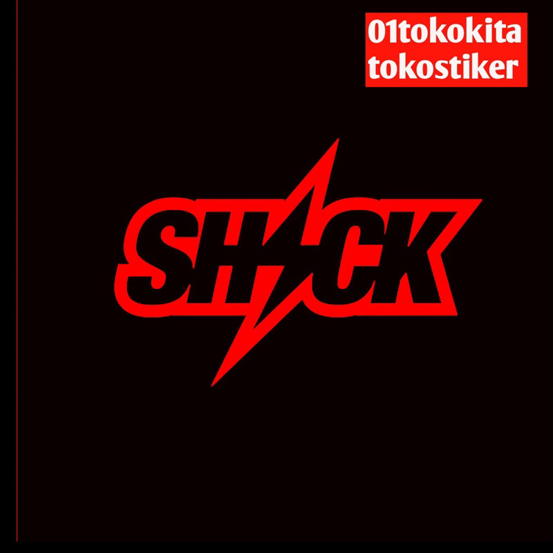 Jual Sticker cutting tulisan shok tanda petir variasi mobil motor helm ...