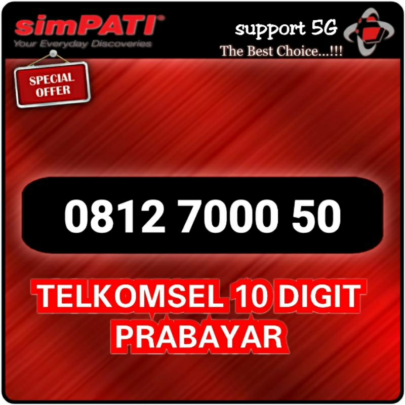 Jual nomor cantik telkomsel 10 digit prabayar nomor cantik simpati 10 digit | Shopee Indonesia