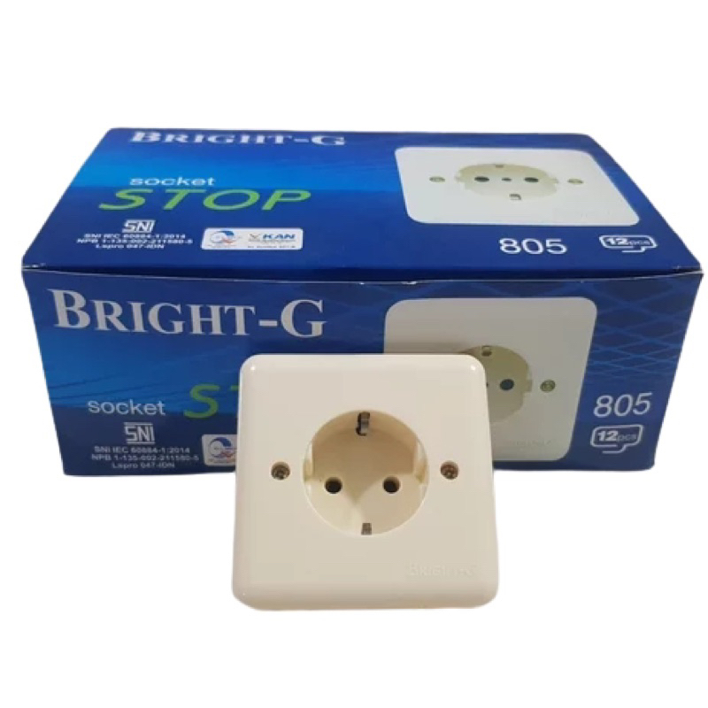 Jual SAKLAR IB STOP KONTAK LISTRIK BRIGHT G IB STOP | Shopee Indonesia