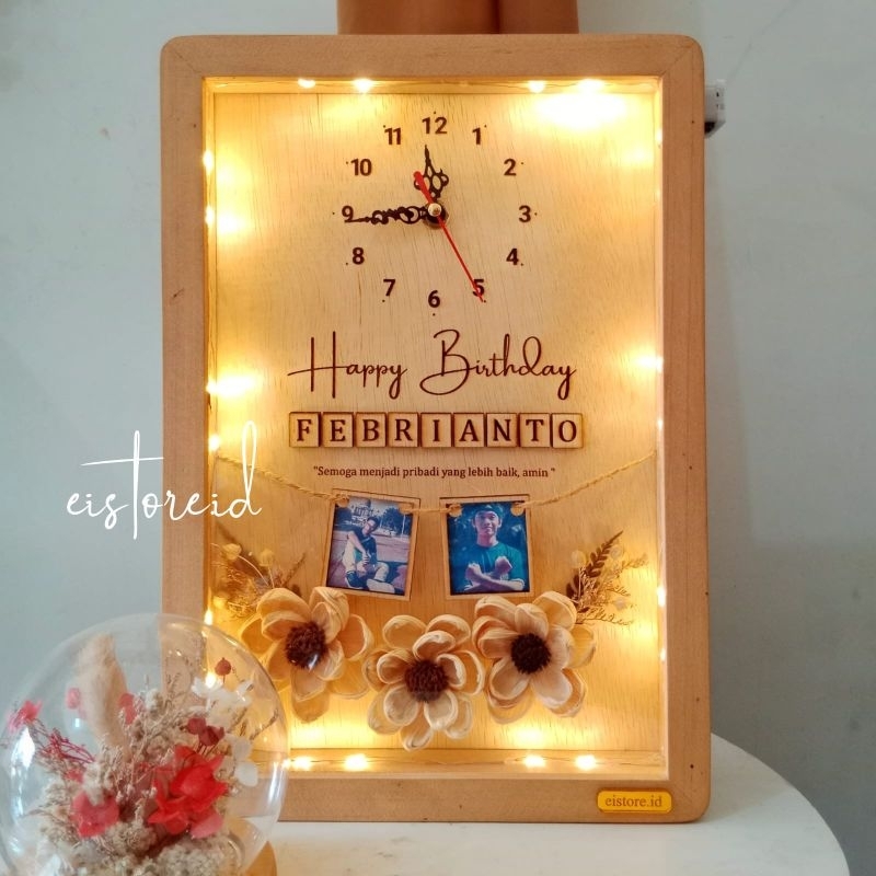 Jual Kado Estetik | Frame Jam Custom | Frame Playwood Custom | Kado Jam ...