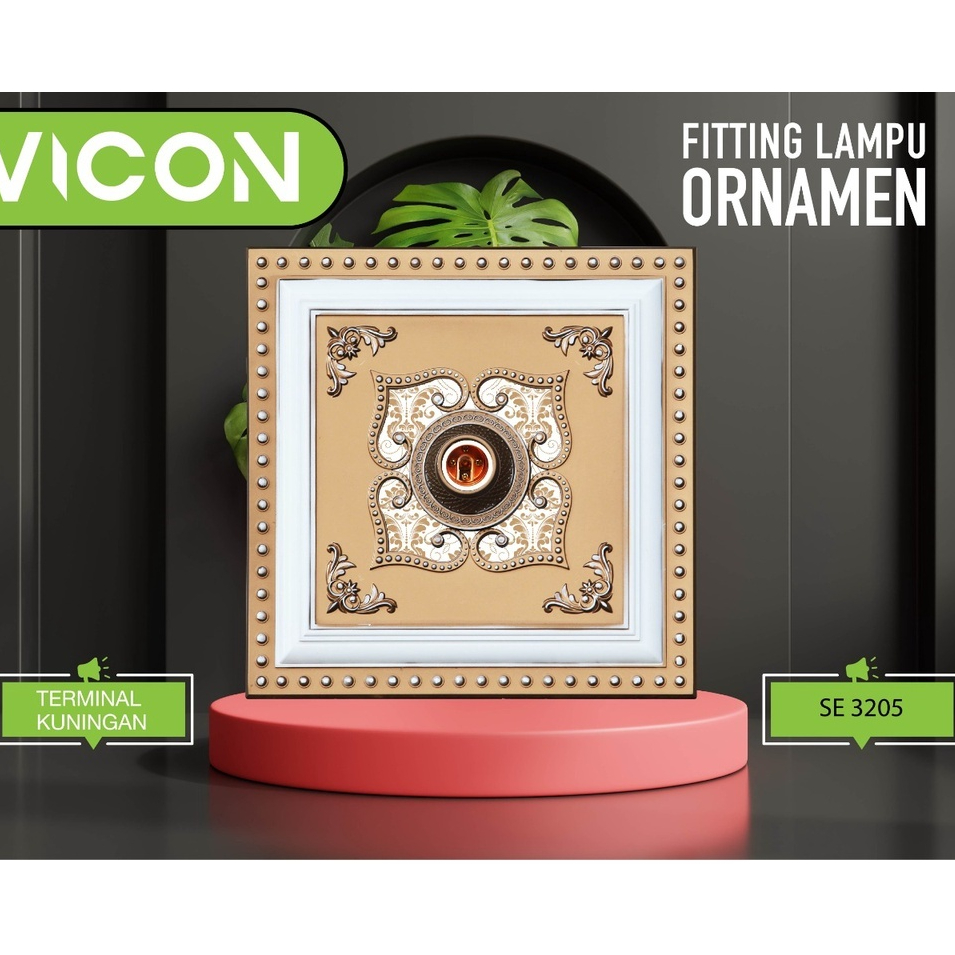 Jual ORNAMeN LAMPU PLAFON PVC/GYPSUM 30x30-FITING HIAS PLAFON GYPSUM 30 ...
