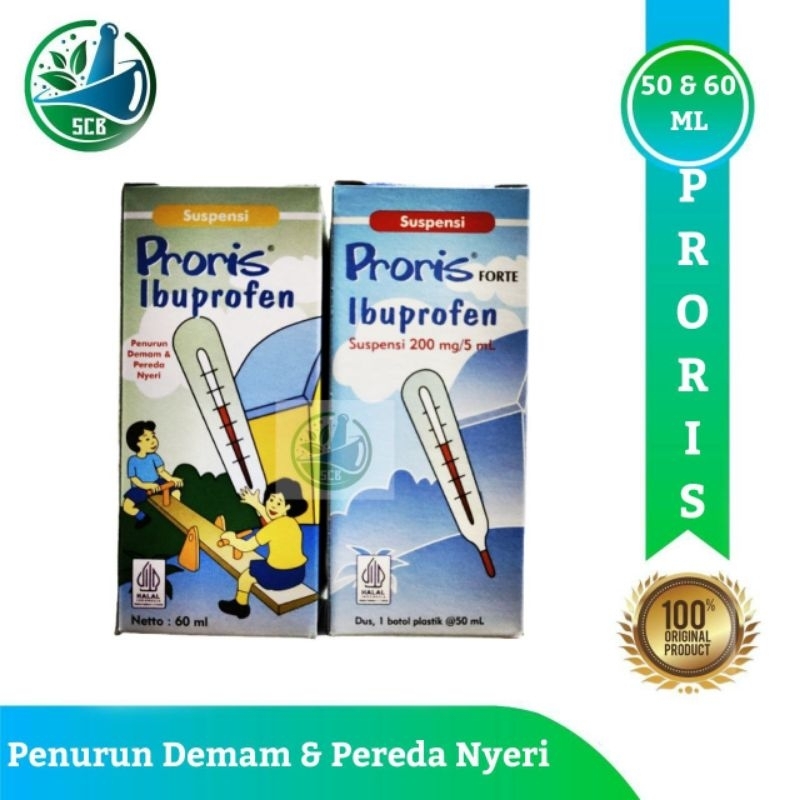 Jual Proris Ibuprofen syrup / forte - Obat Penurun Demam | Shopee Indonesia
