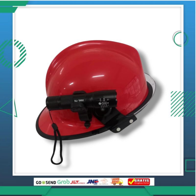 Jual Helm Safety Pemadam Kebakaran Model Fullgard Merek JHI + Senter ...