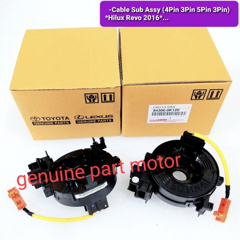 Jual CABLE SUB ASSY/KABEL STIR/KABEL SPIRAL(4PIN-3PIN 5PIN-3PIN)HILUX ...