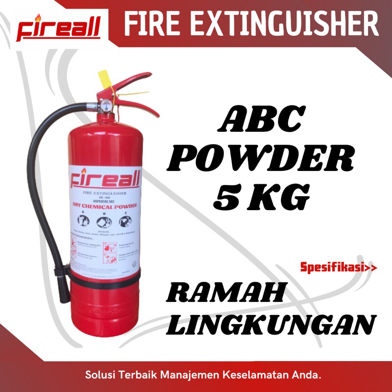 Jual APAR POWDER 5KG (FULLSET+ISI) - FIREALL | Shopee Indonesia