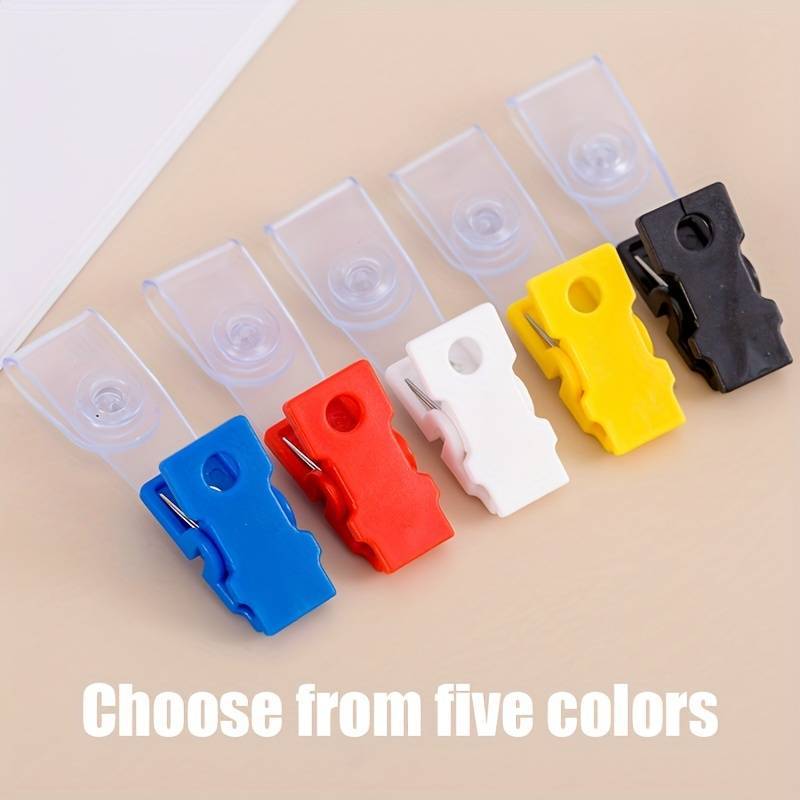 Jual ID Card Jepit Plastik (100pcs) ID Badge Holder Clips Jepitan ...