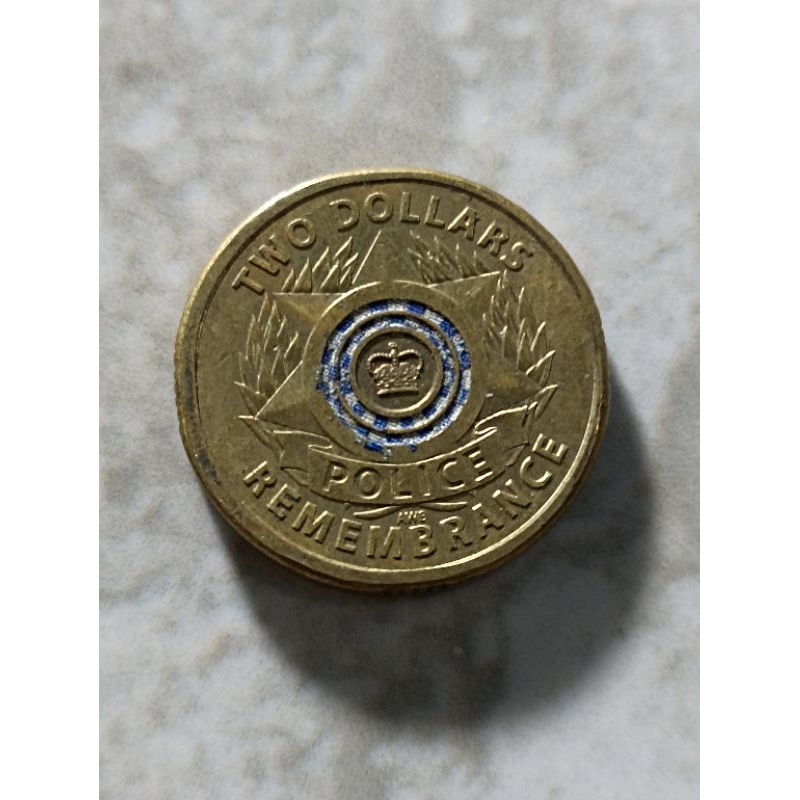 Jual Coin Australia 2 Dollar Police Remembrance Commemorative (S166 ...