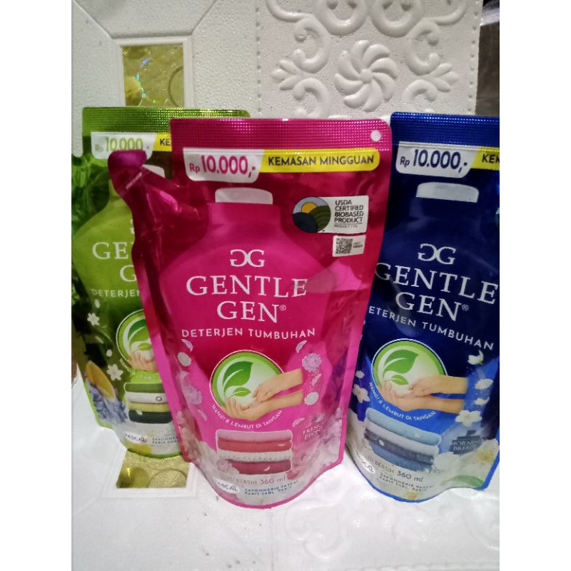 Jual detergen cair gentle gen Refill 360ml | Shopee Indonesia
