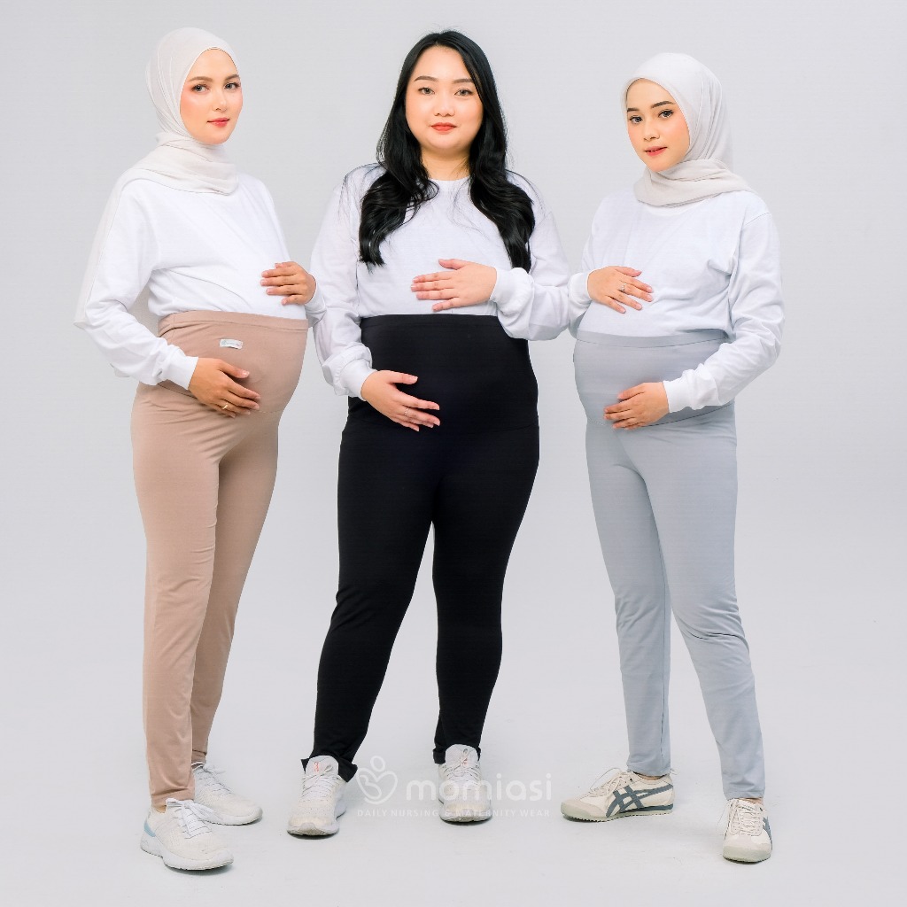 Jual Momiasi - Celana Legging Ibu Hamil Leging Wanita Bumil Maternity Legging Jumbo Premium ...