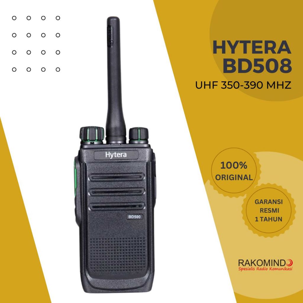 Jual HT Hytera BD508 UHF 350-390 MHz Digital dan Analog Original ...