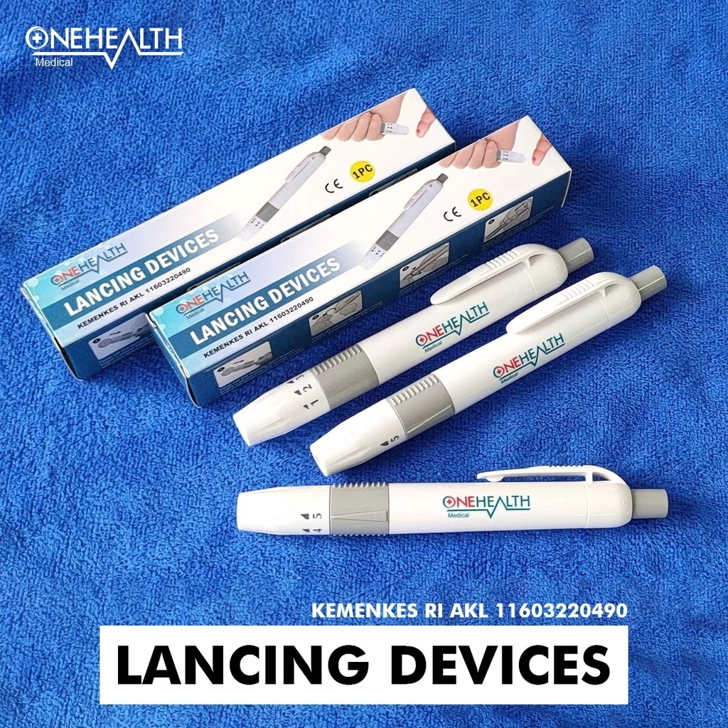 Jual Onehealth Pen Pena Lancet Bekam Lancing Devices Pen Penusuk Alat ...