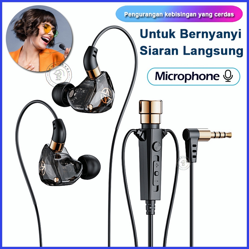 Jual HD Mic KT-02 Sing Recording Smule Bass Headset For Gaming Live ...