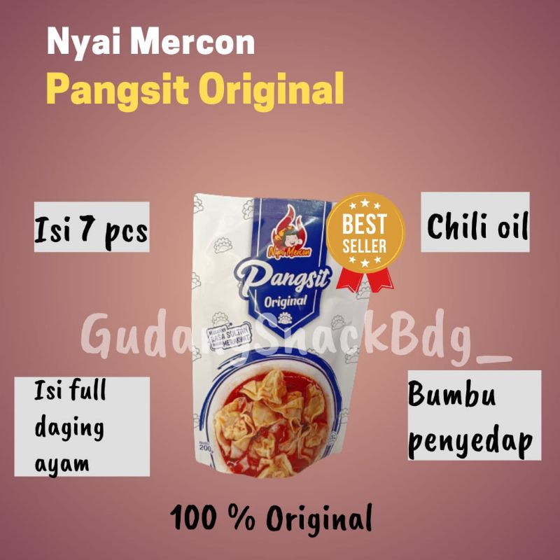 Jual Nyai Mercon Pangsit Original full daging Ayam | Shopee Indonesia
