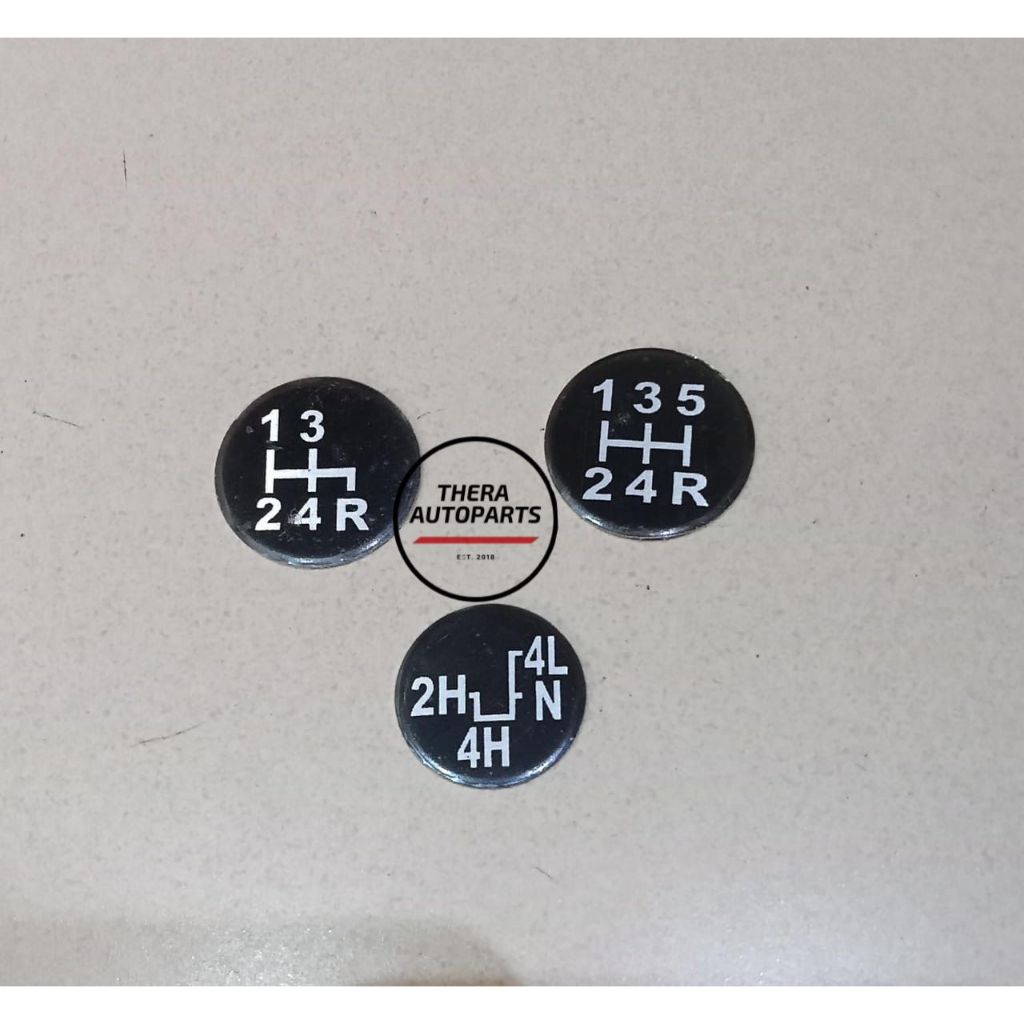 Jual Sticker Shift Knob Racing Manual 4 Speed, 5 Speed & 4x4 4WD ...