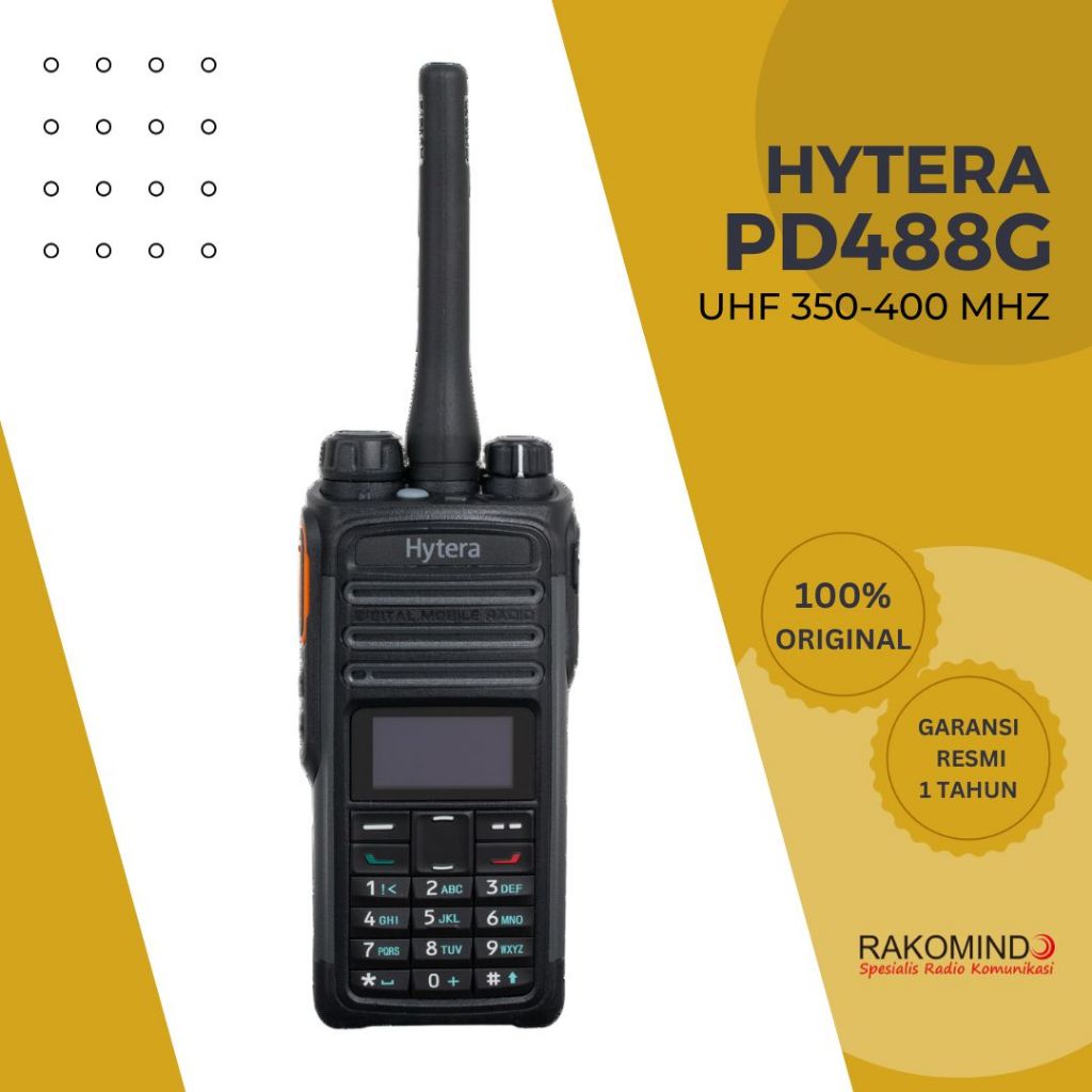Jual HT Hytera PD488G UHF 350-400 MHz GPS + Bluetooth Original | Shopee ...