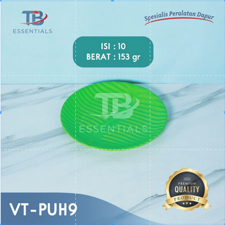 Jual VT-PUH9 Piring Ulir Bulat Melamin Warna Hijau 9 Inch Berkulitas ...