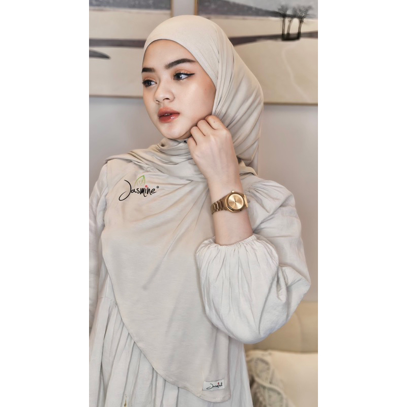 Jual Hijab Instan Oval with Inner Bahan Cotton Rayon Premium | Shopee ...
