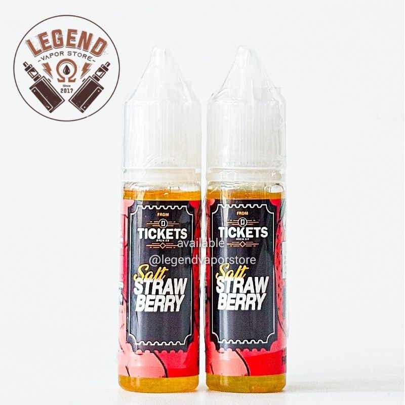 Jual SALT NIC - LIQUID TICKETS Strawberry 15ML 15MG AUTHENTIC | Shopee ...