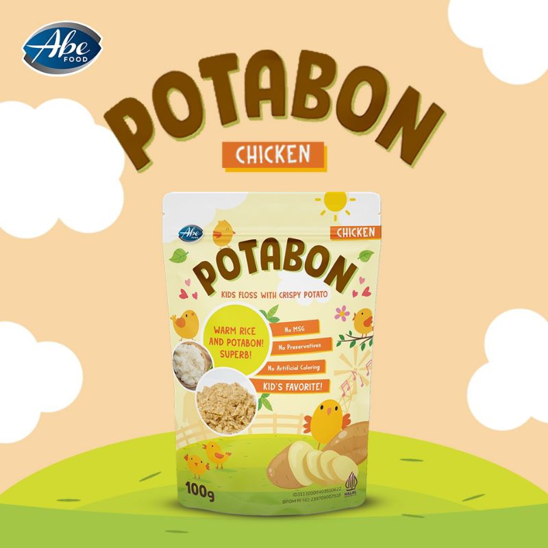 Jual ABE FOOD POTABON ABON WITH CRISPY POTATO 100GRAM | Shopee Indonesia