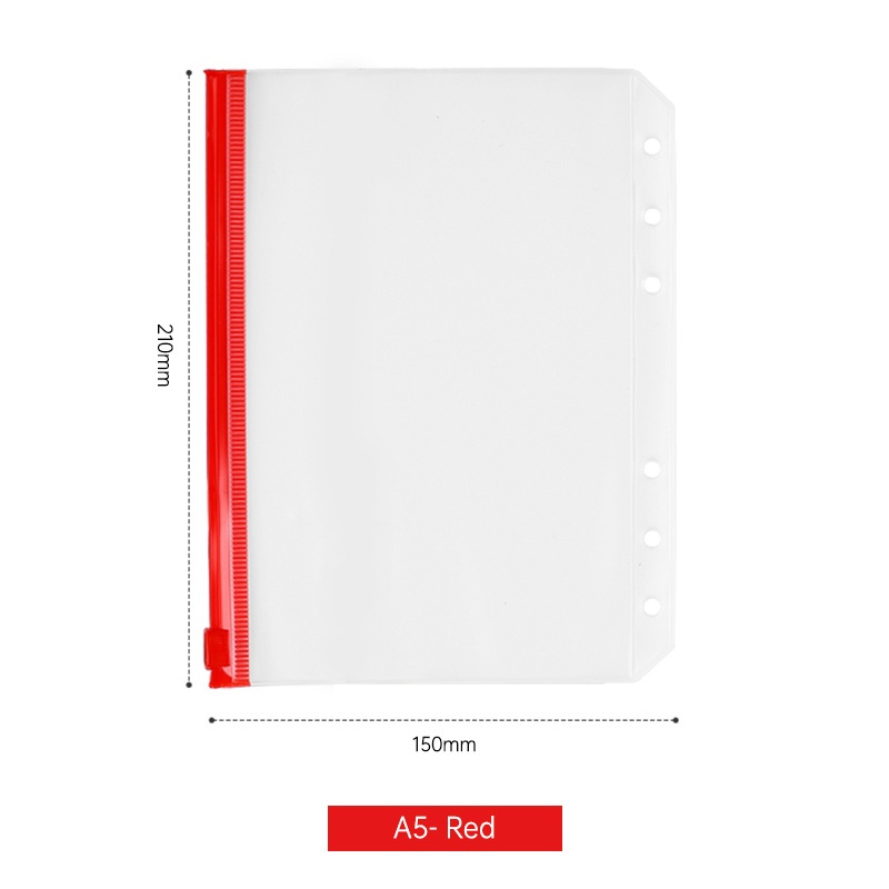 Jual COD A5/A6 Bening PVC Tahan Air Lepas Tas Pengikat Ritsleting File ...