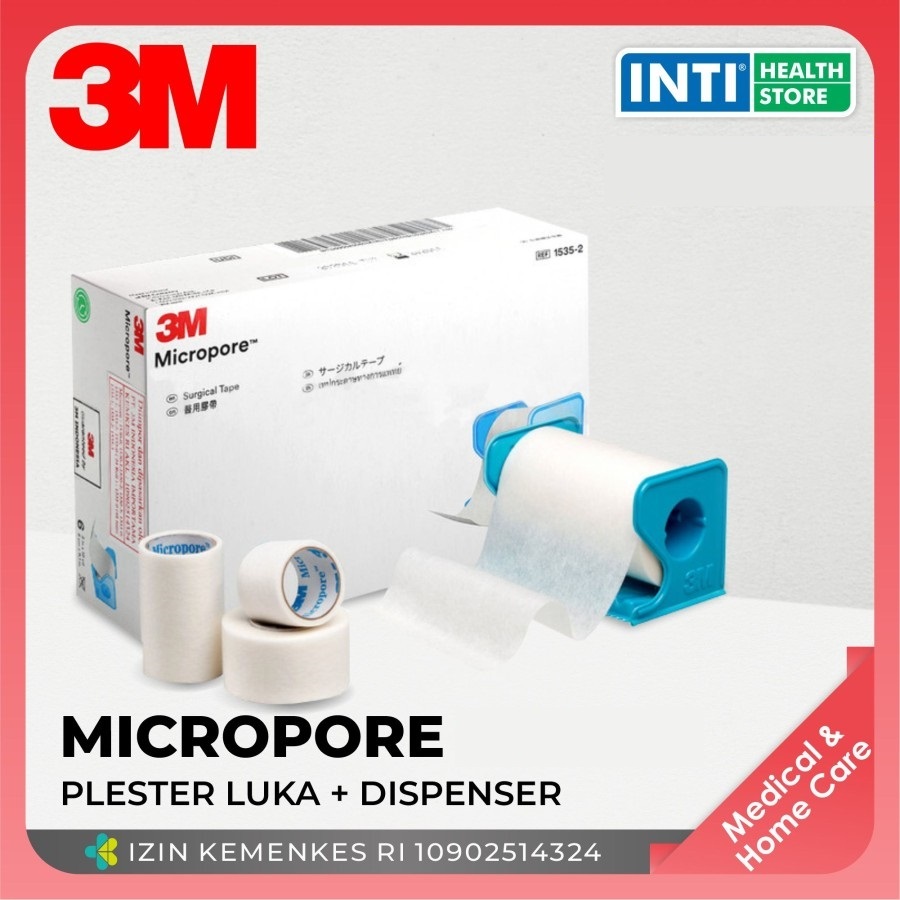 Jual 3M | Micropore | Plester Putih Micropore | Plester Roll Putih 1/2 ...