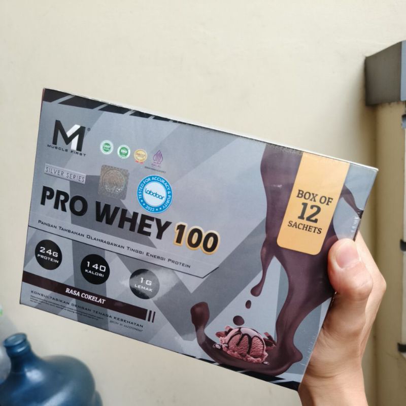 Jual Muscle First Pro Whey 100 Box isi 12 sachet Suplemen Whey Protein ...