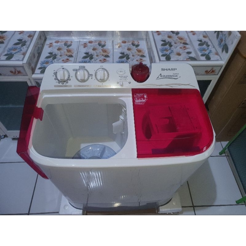 Jual MESIN CUCI SHARP EST 85CR NEW SUPER AQUA MAGIC GARANSI RESMI ...