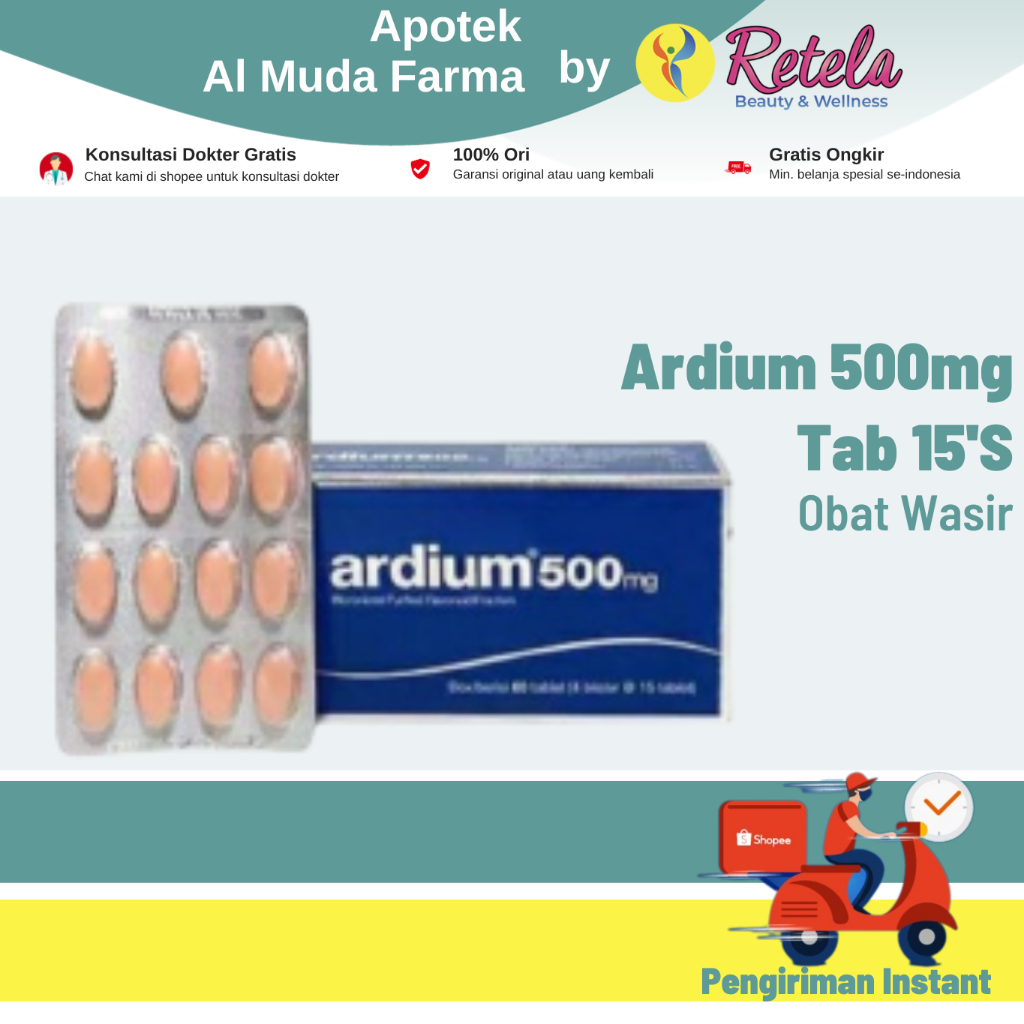 Jual ARDIUM 500MG 1 BLISTER 15 TABLET | Shopee Indonesia