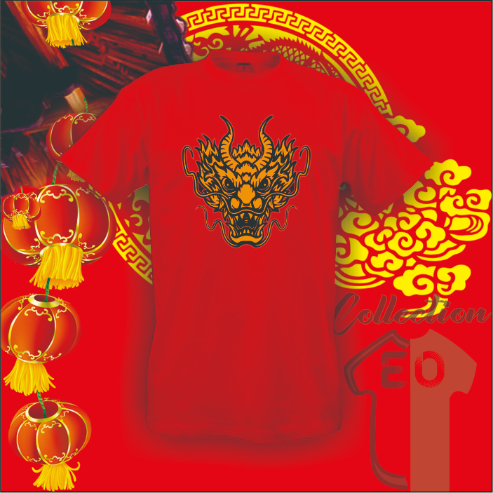 Jual Kaos Baju Imlek 2024 Naga Kayu - Chinese New Year 2024 Naga Kayu ...