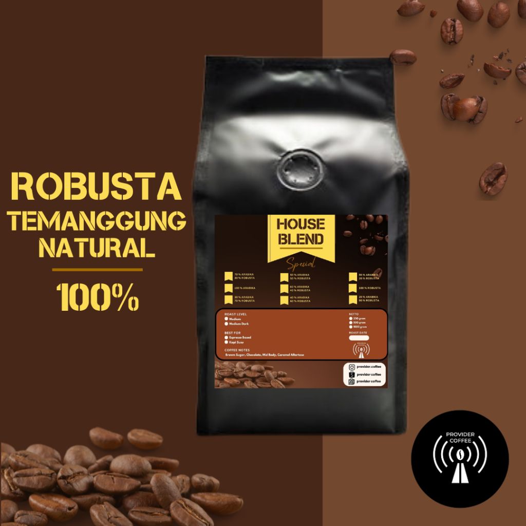 Jual Biji kopi robusta temanggung roasted beans robusta 1kg | Shopee ...