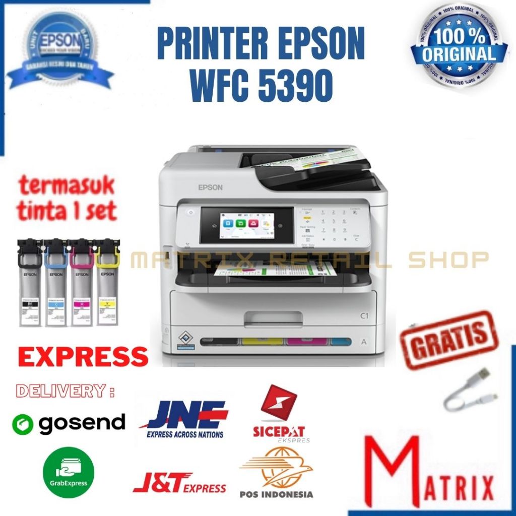 Jual Printer EPSON WFC 5390 all in one / epson wfc5390 | Shopee Indonesia