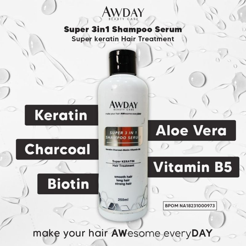 Jual Shampoo AWDAY Keratin Hair Cream | Solusi Rambut Sehat | Shopee ...