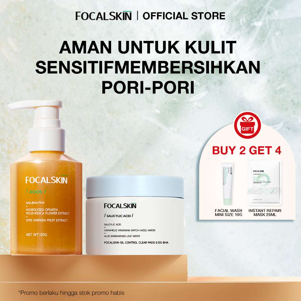 Jual Focalskin Paket Combo Safely Exfoliate Clearpads + Porefying ...