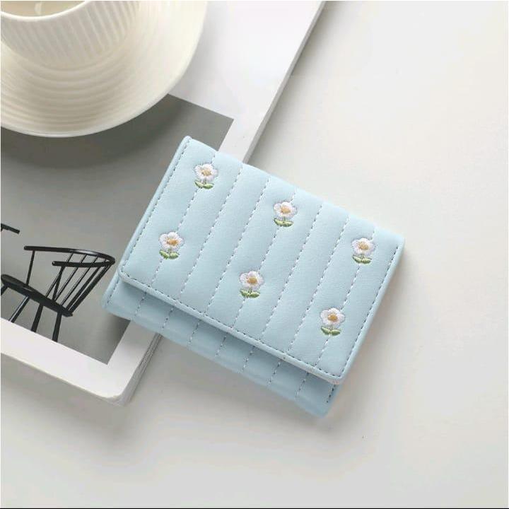 Jual Dompet wanita motif bunga kecil lucu - dompet Lipat - Dompet kartu ...