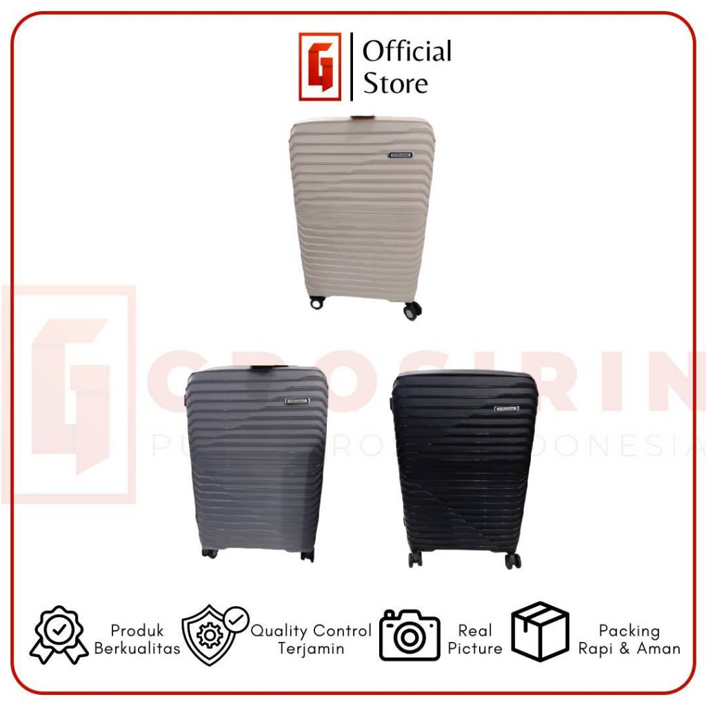 Jual President Original Koper Fiber 24 Inch Size Bagasi TSA Lock Double ...