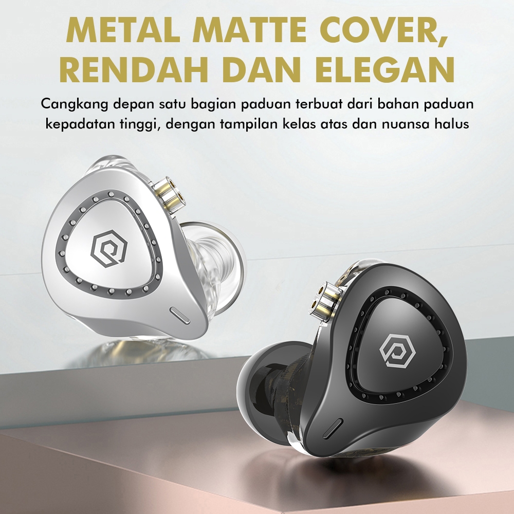 Jual Popcorn Bass X9 Pro/X8 Pro Metal Dynamic In Ear Earphone HIFI DJ ...