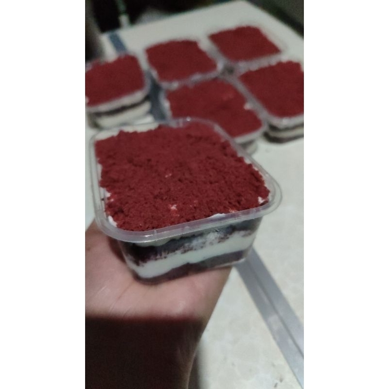 Jual mini dessert box varian red velvet | Shopee Indonesia