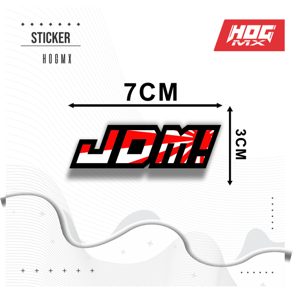 Jual Sticker JDM RISING TEXT BS0004 | Shopee Indonesia