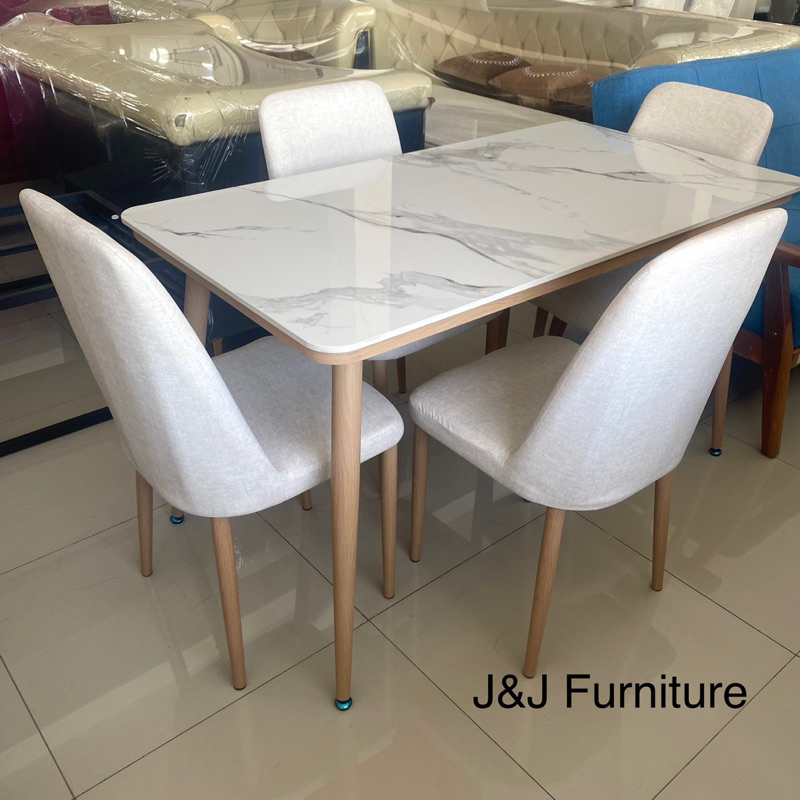 Jual Meja Makan minimalis import putih meja makan murah marmer kayu ...