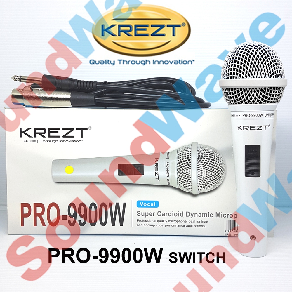 Jual ORIGINAL MIC KREZT PRO 9900 Switch +S | VOCAL DYNAMIC MICROPHONE ...