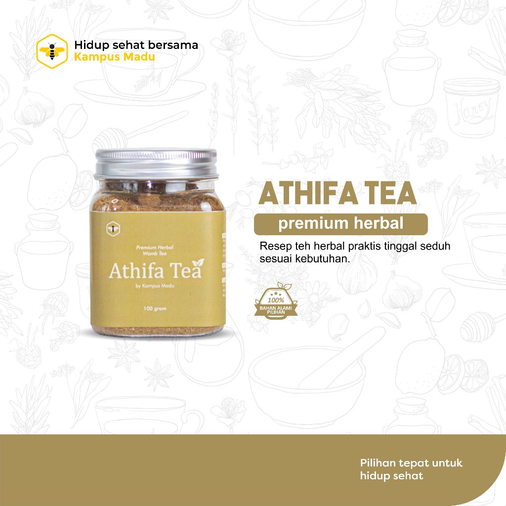 Jual Athifa Tea / Detox Rahim Bubuk Instan siap seduh Lancar Haid100gr ...