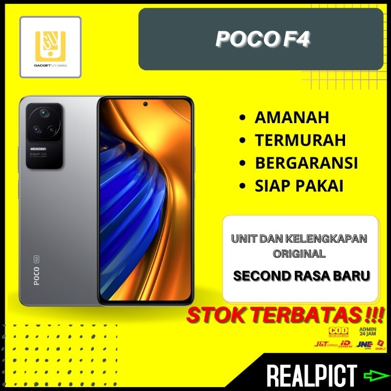 Jual HANDPHONE HP GAMING POCO F4 5G RAM 8 256 ORIGINAL BERGARANSI SIAP ...