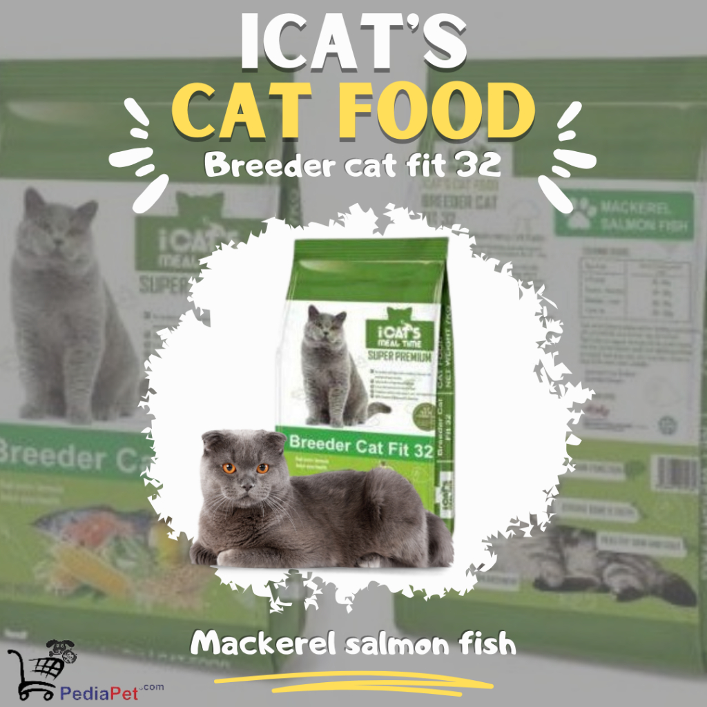 Jual Makanan kucing kering icat's meal time super premium Breeder Cat ...